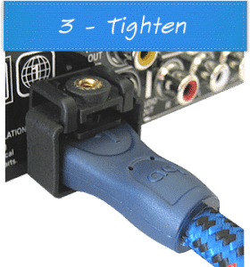 HDMI cable lock. Stops loose HDMI cables, signal dropouts and damaged ...